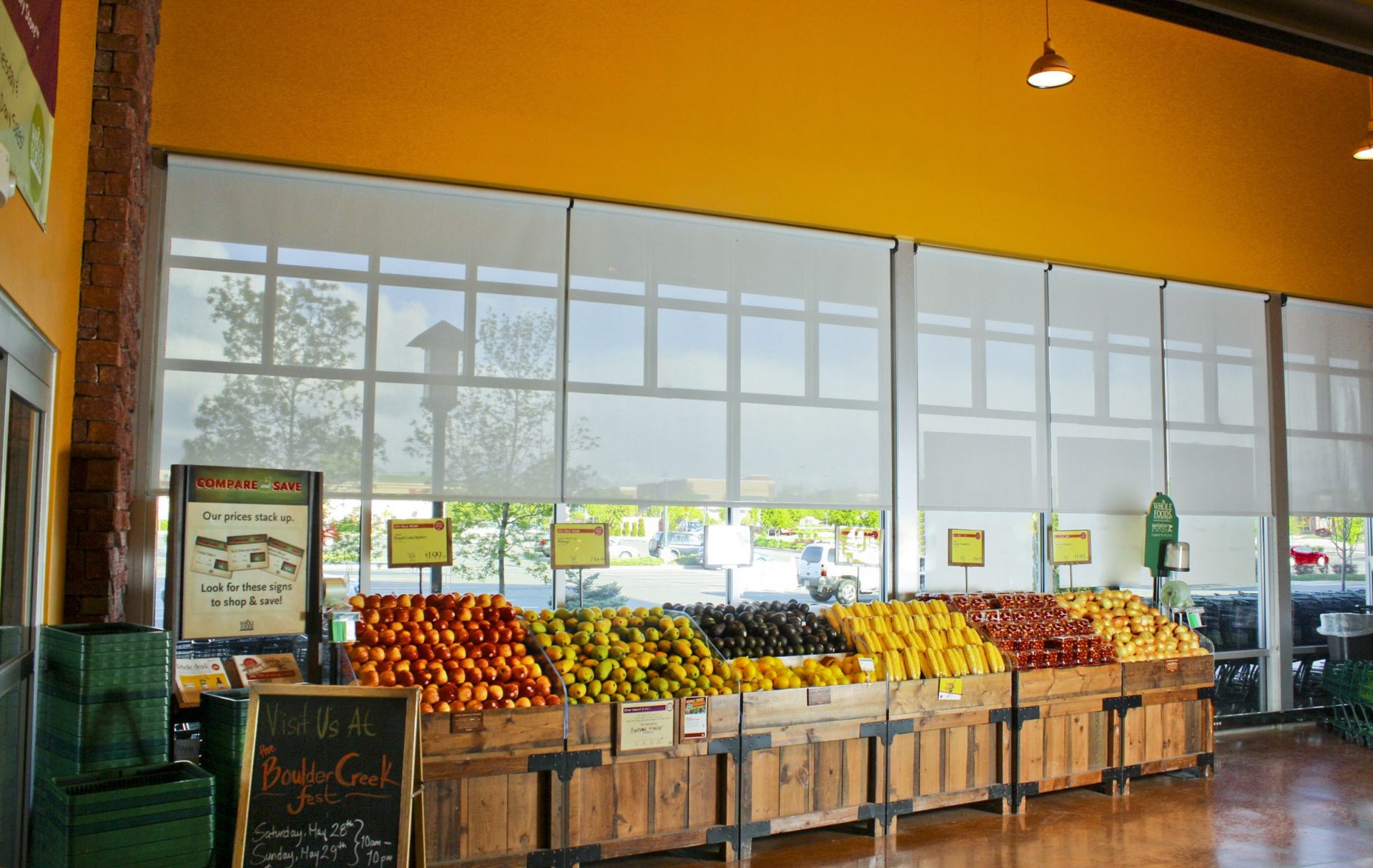 Retail Store Window Shades - Insolroll